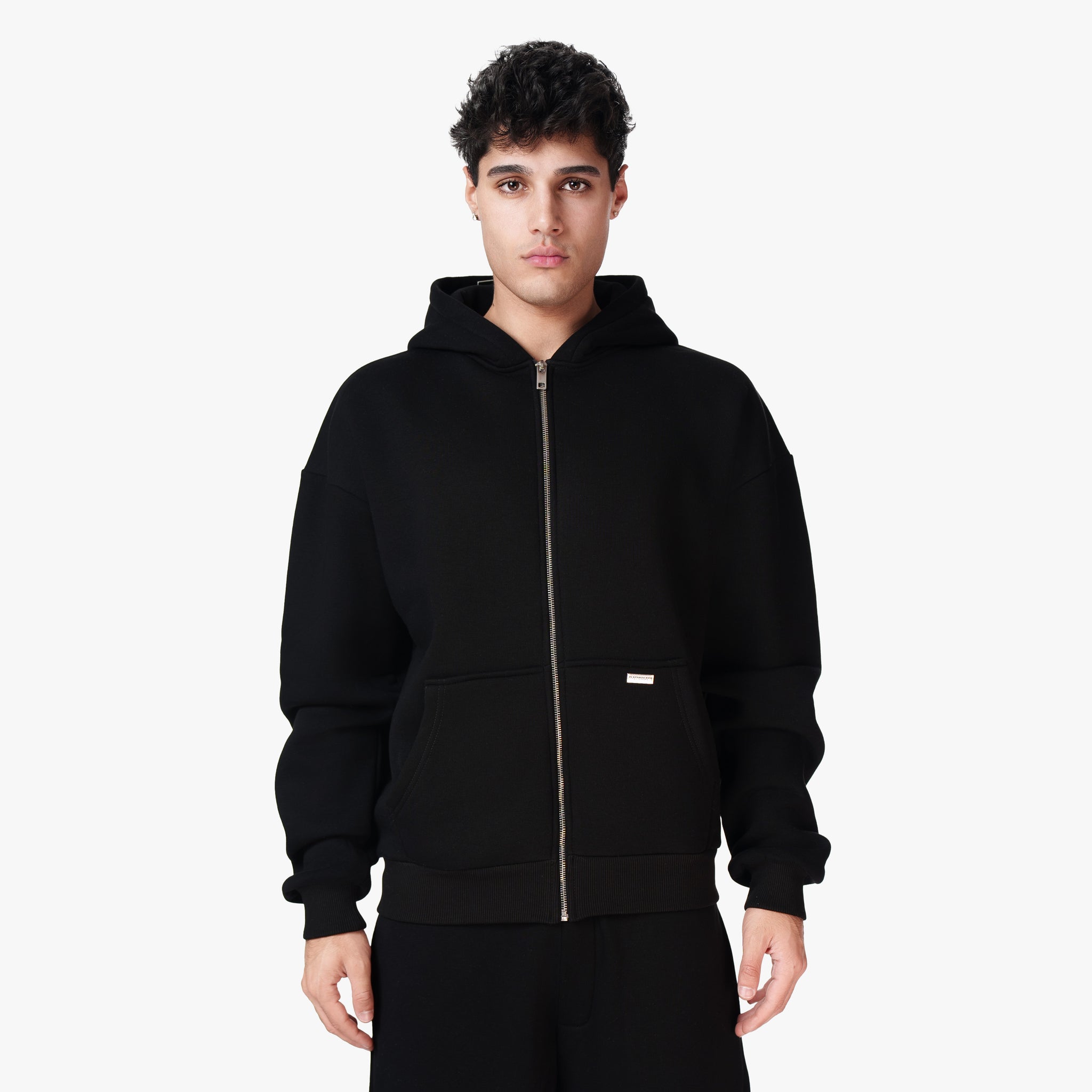 BASIC ZIP-HOODIE BLACK